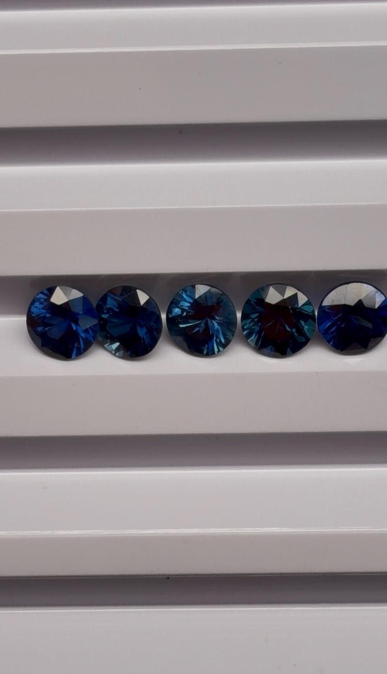 Royal Blue Sapphire Gemstones - 5.5 Mm - Etsy