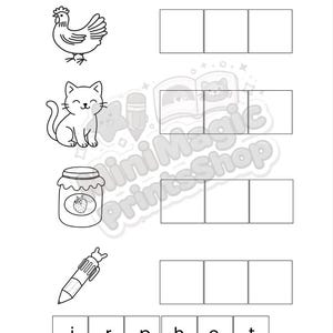 CVC Words Cut and Paste Worksheets | Phonics Activities for ...