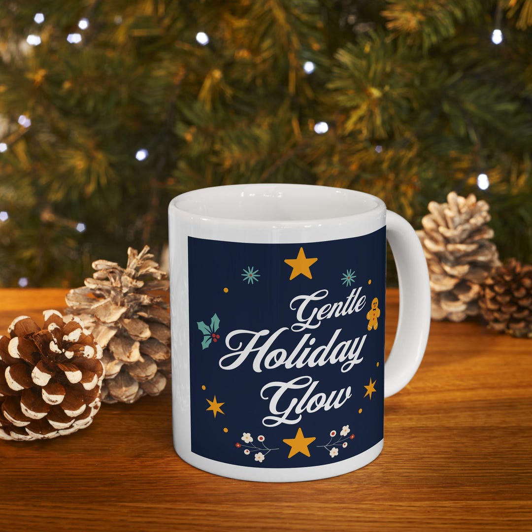 Gentle Holiday Glow Mug Cozy Christmas Mug Winter Coffee Cup - Etsy