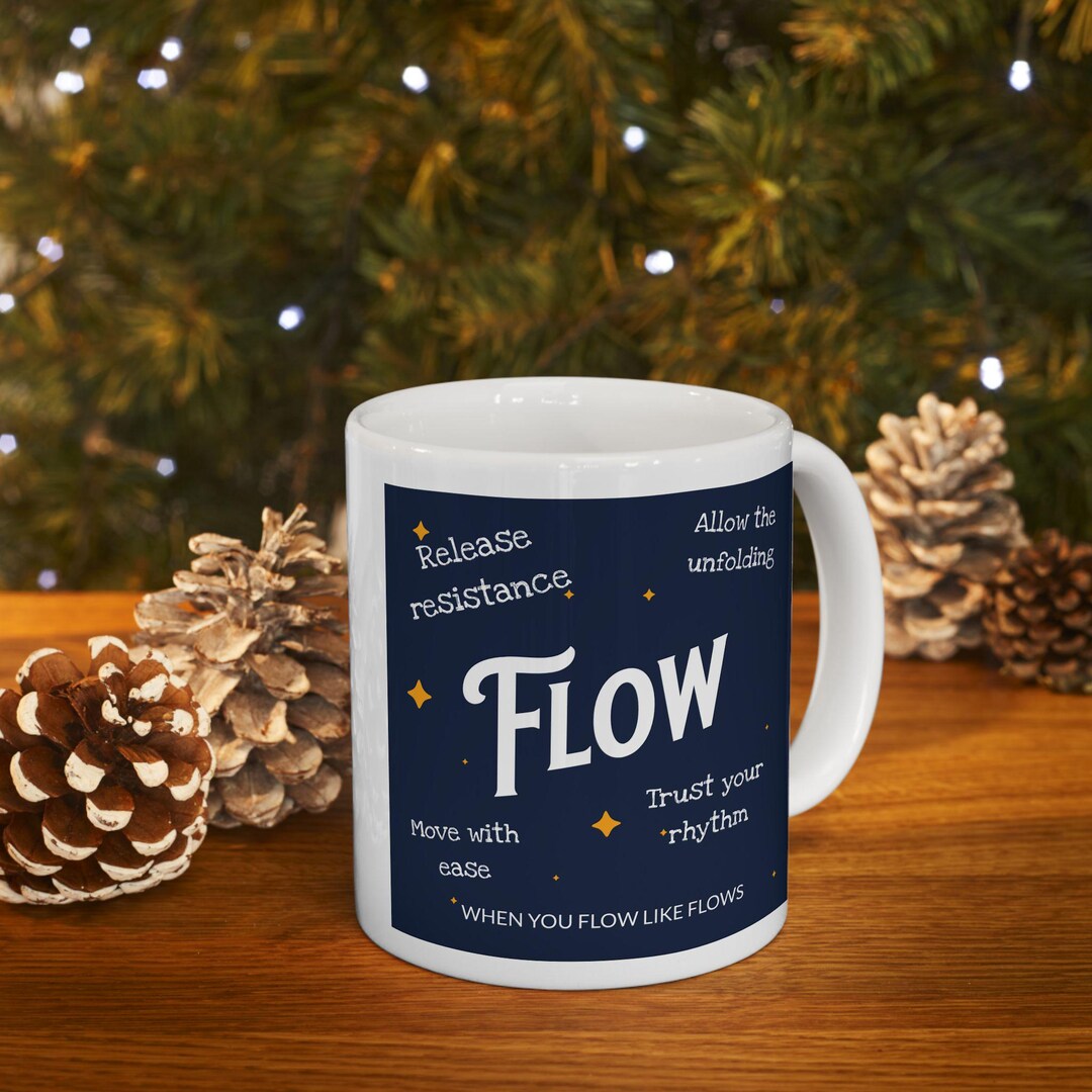 FLOW Calm Focus Mug for Creativity Ease and Spiritual Alignment - Etsy