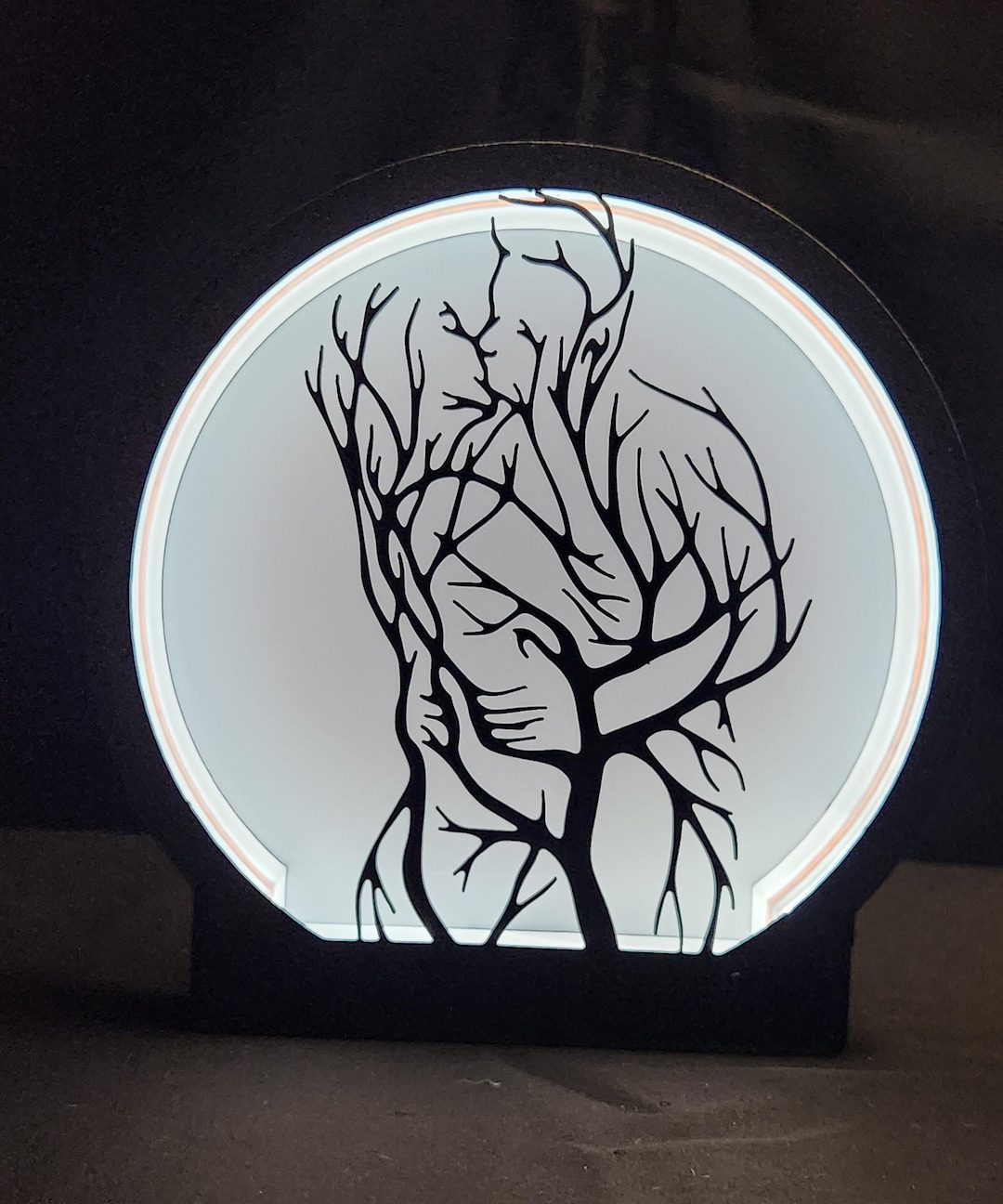 9 Inch Valentine Lightbox – Romantic Tree Couple LED Decor - Etsy