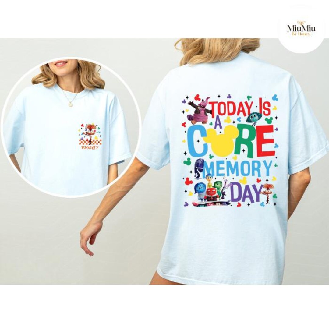Inside Out 2 Anxiety Shirt, Ennui Pixar Character Tee, Core Memory Day ...