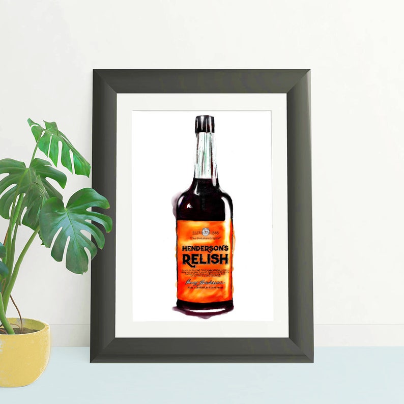 Henderson's Relish New Label A3, A4, A5 Sized Print - Etsy UK