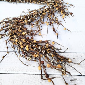 Fall Farmhouse Garland-fall Garland-brown MIX Garland-modern - Etsy