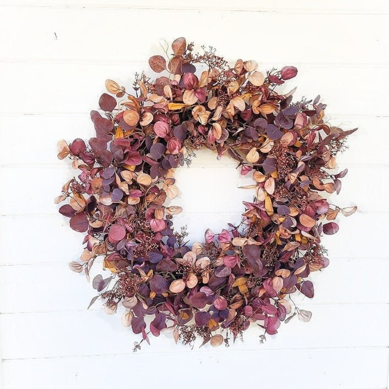 Purple Fall Wreath - Etsy