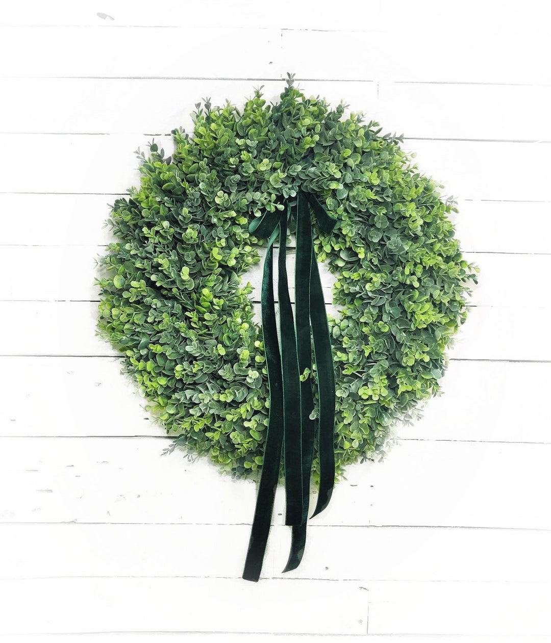 St. Patrick's Day Wreath-modern Eucalyptus Wreath-march Wreath-scented ...