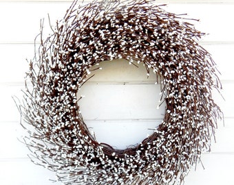 Large White Wreath - Etsy