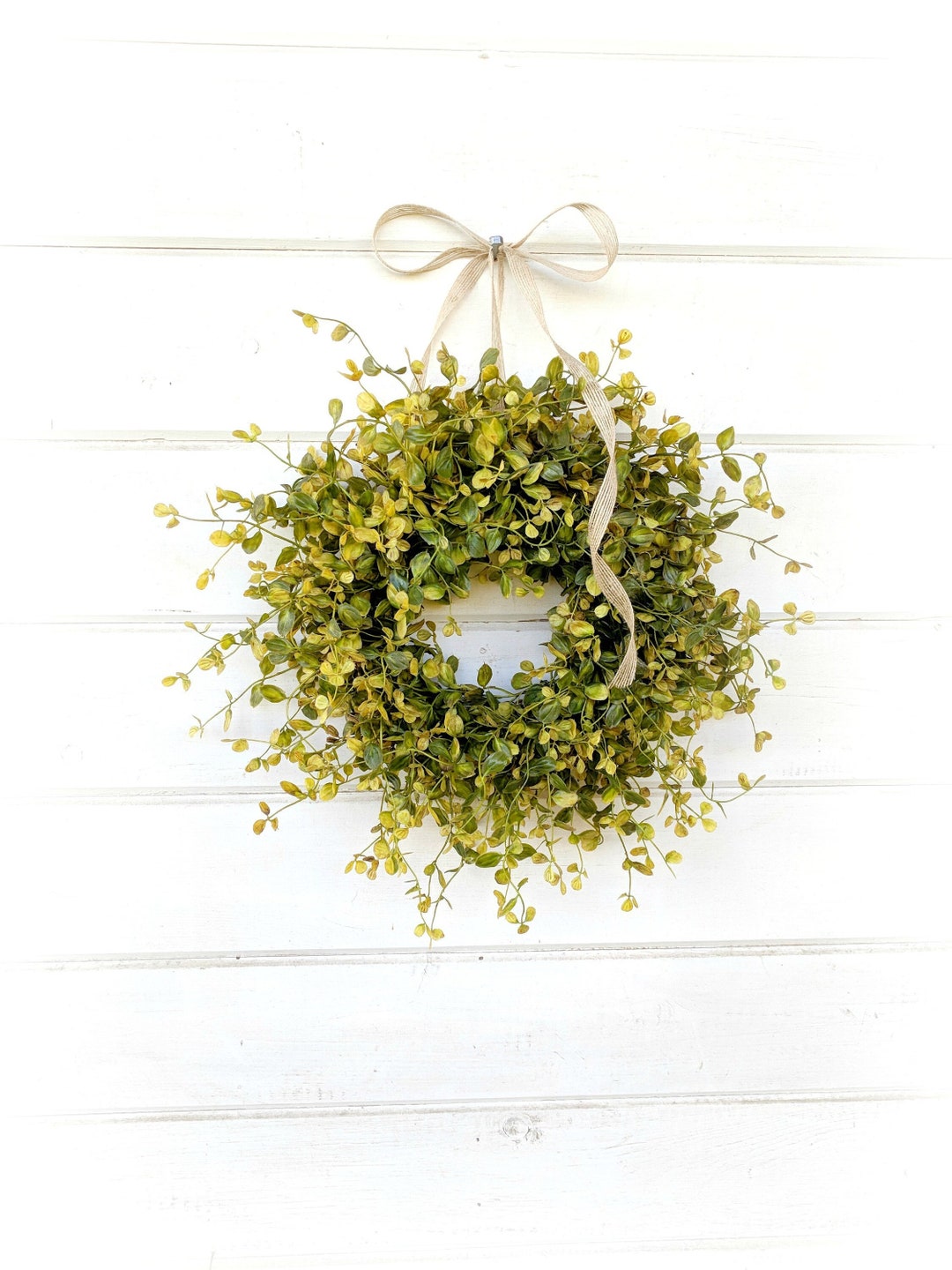 MINI Wreath-greenery Wreath-modern Farmhouse Wreath-small Wreath ...