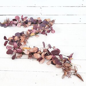 Burgundy Garland-moody Modern Cottage Décor-fall Tablescape Fall Table ...