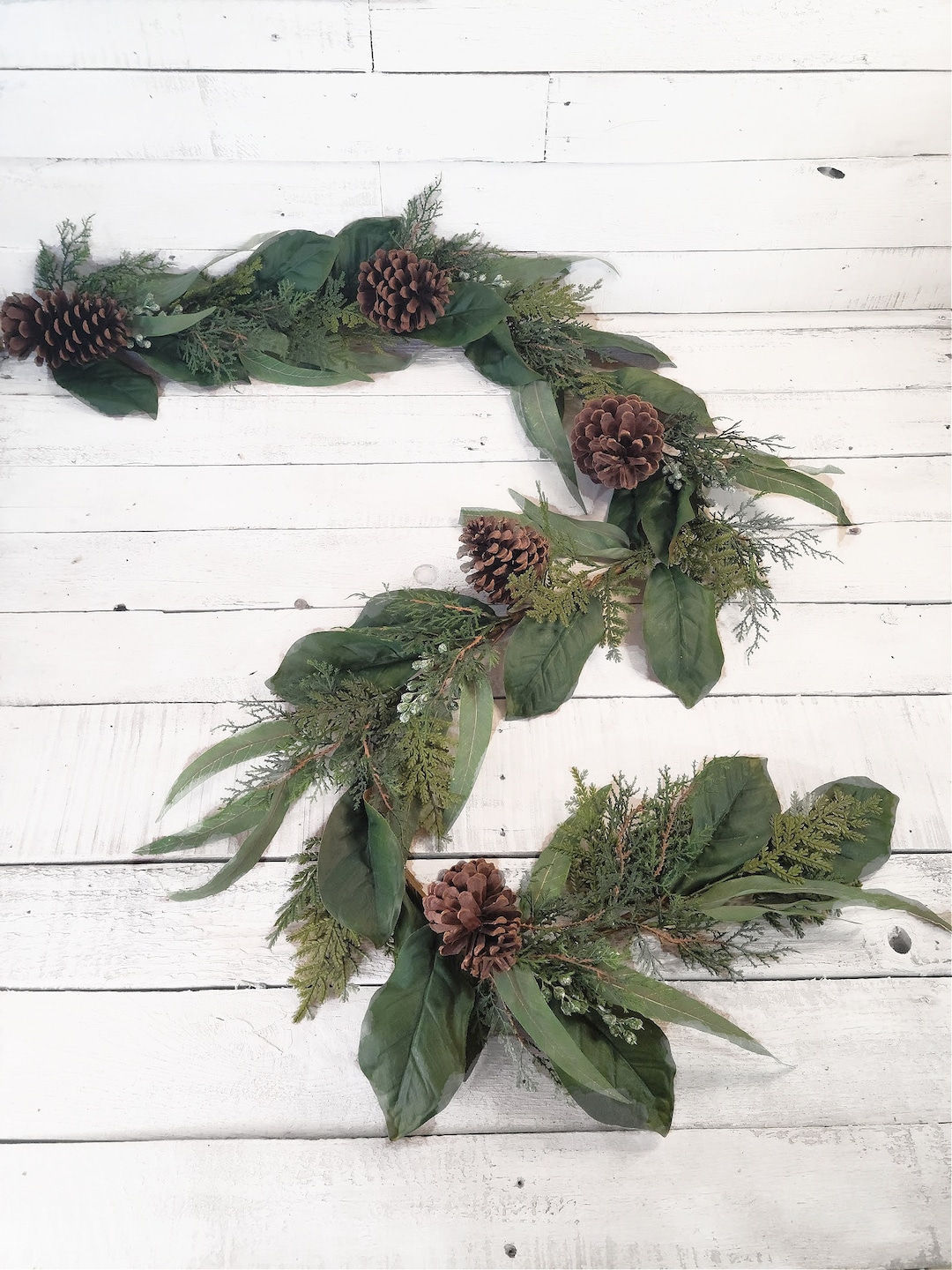 Winter Garland-holiday Home Decor-magnolia Pine-garland for Mantel ...