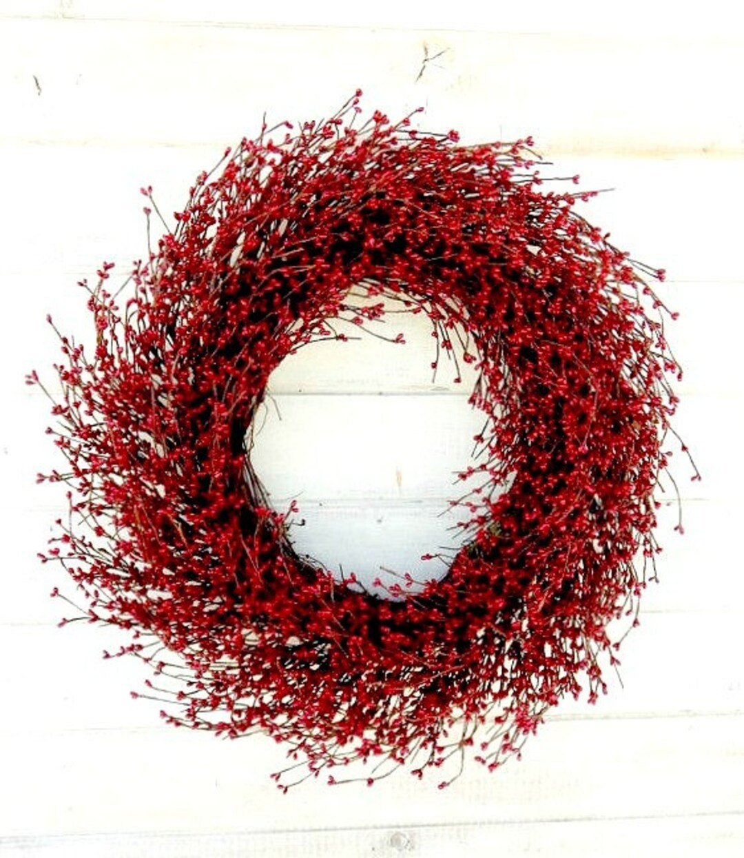 Large RED Berry-front Door Wreath-summer Home Decor-above Fireplace ...