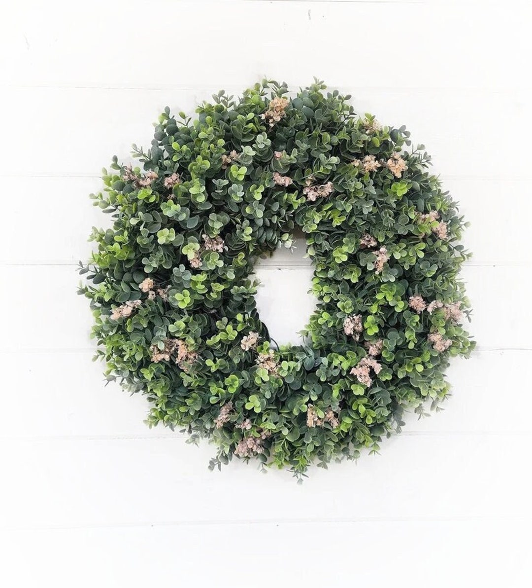 Front Door Wreath-spring Greenery Wreath-modern Farmhouse Decor ...