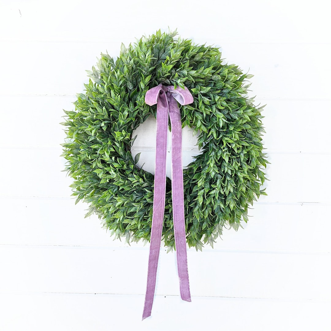 Spring Greenery Wreath-modern Farmhouse Wreath-easter Wreath-greenery ...