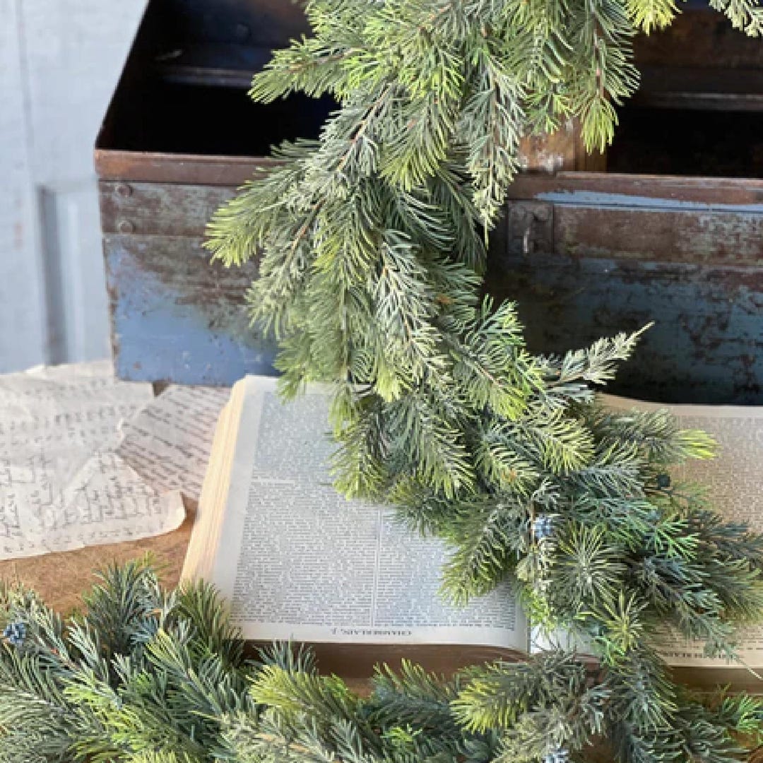 Modern Christmas Garland-soft Touch Winter Garland-thick Garland for ...