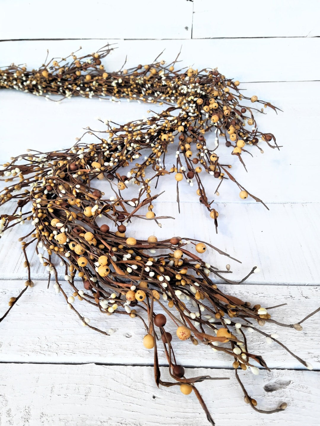 Fall Farmhouse Garland-fall Garland-brown MIX Garland-modern - Etsy