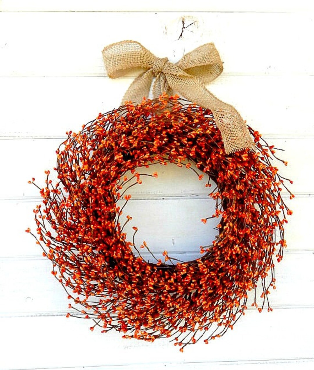 Country Fall Wreath-fall Door Decor Wreath-thanksgiving Decor-orange ...