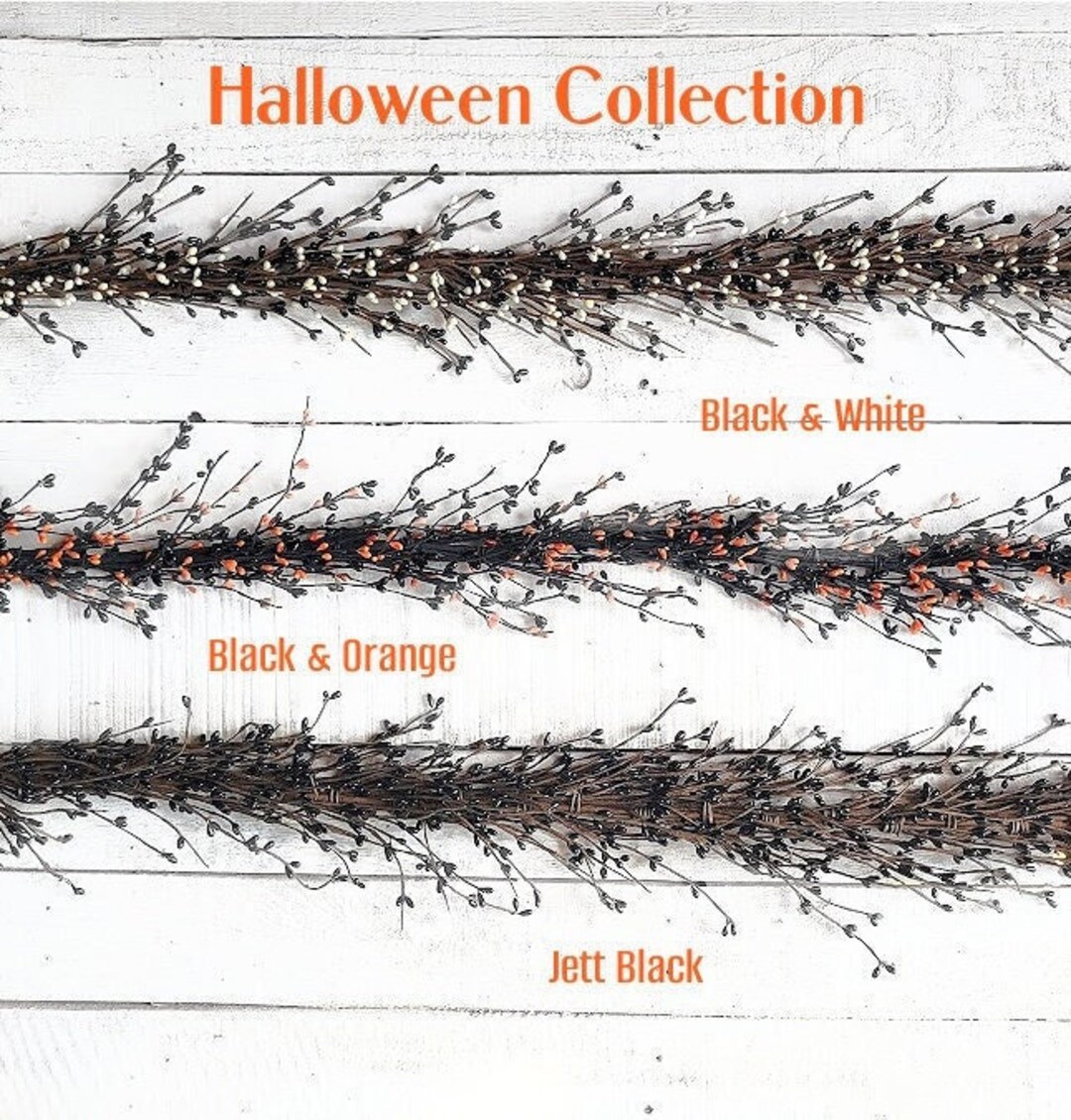 Halloween Garland-halloween Decor-berry Garland-fall Table Runner ...