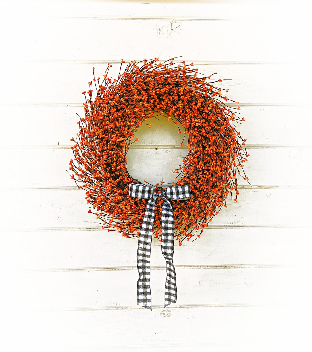 Herbst Bauernhaus Kranz Erntedank Kranz-Fall Home Decor-Buffalo Check ...