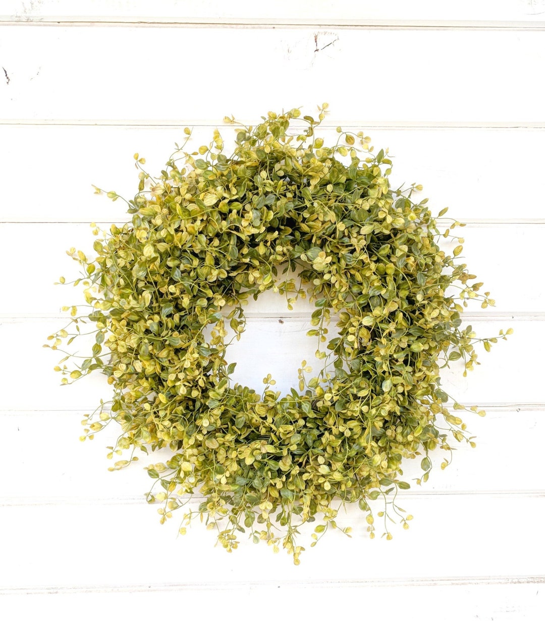 Handmade Artificial Eucalyptus Front Door Wreath-modern Farmhouse Home ...