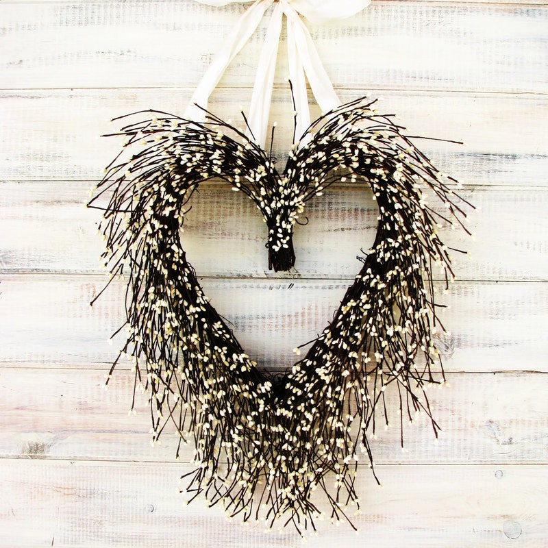 Heart Wreath - Etsy