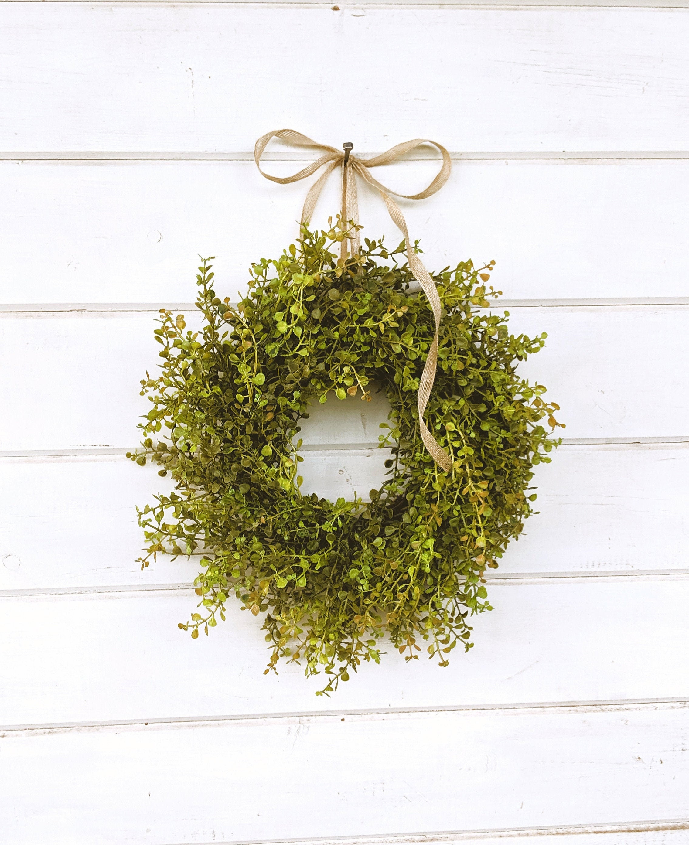 Modern Farmhouse Wreath-MINI Window Wreath-Baby Eucalyptus Wreath-Fall ...