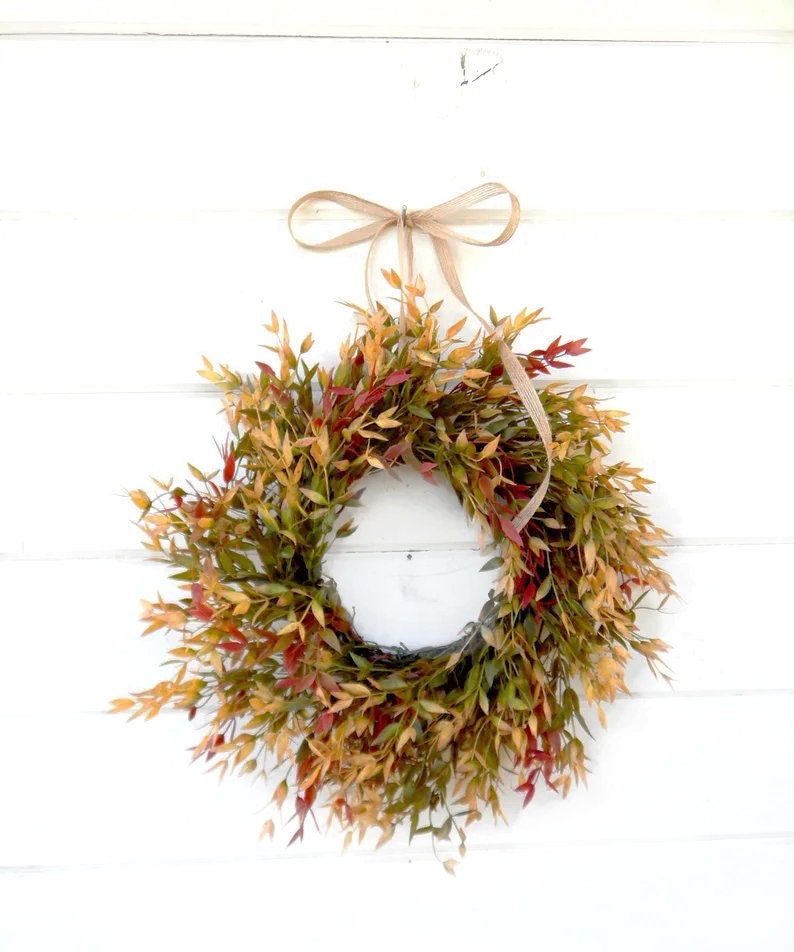 MINI Wreath-window Wreath-fall Wreath-modern Farmhouse - Etsy