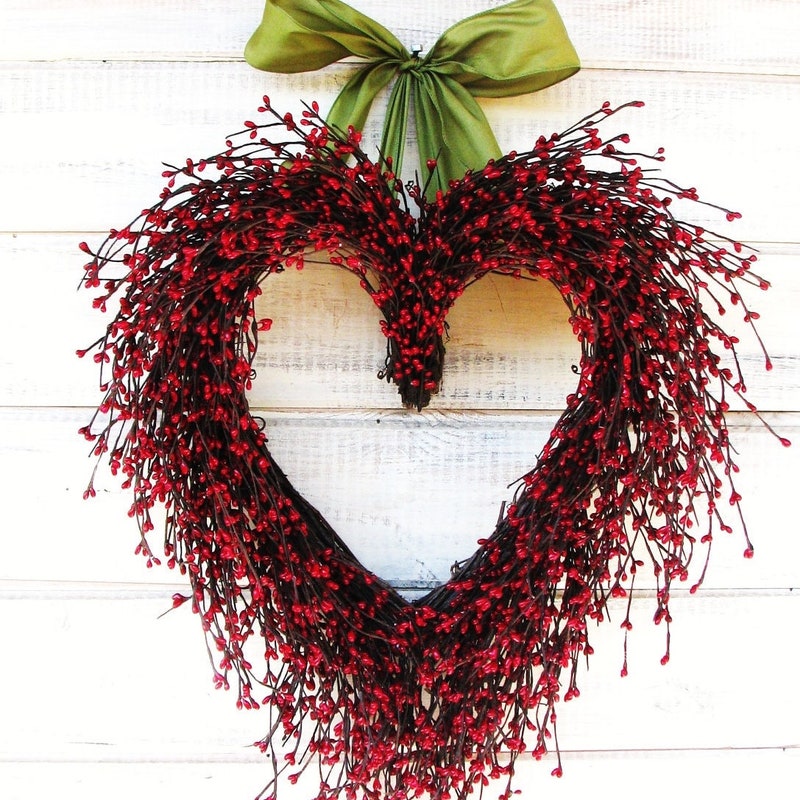Heart Wreath - Etsy
