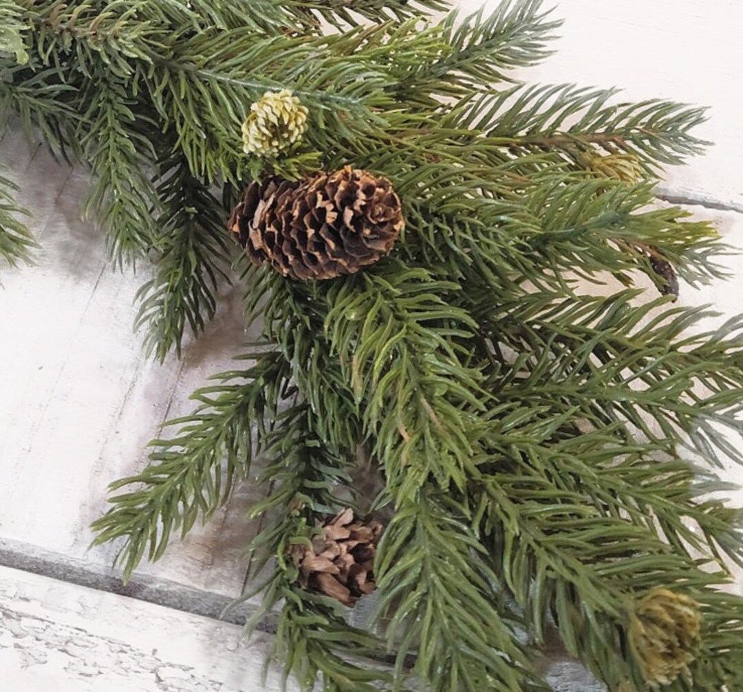 Winter Garland-spruce Garland-christmas Greenery-winter Tablescape ...