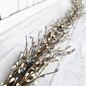 Berry Garland-gray & CREAM Garland-table Runner-mantel Garland-garland ...