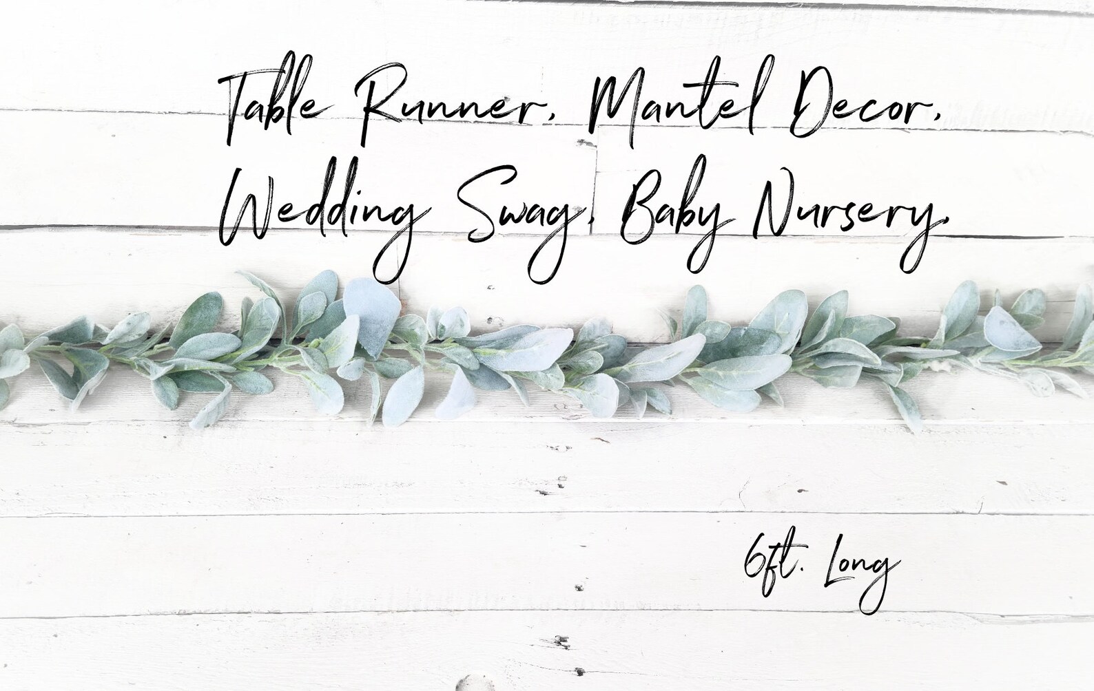 Lambs Ear Garland Farmhouse Wedding Boho Wedding Reception Decor