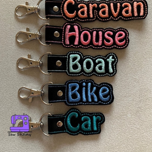 Key Fob Embroidery Designs - Etsy
