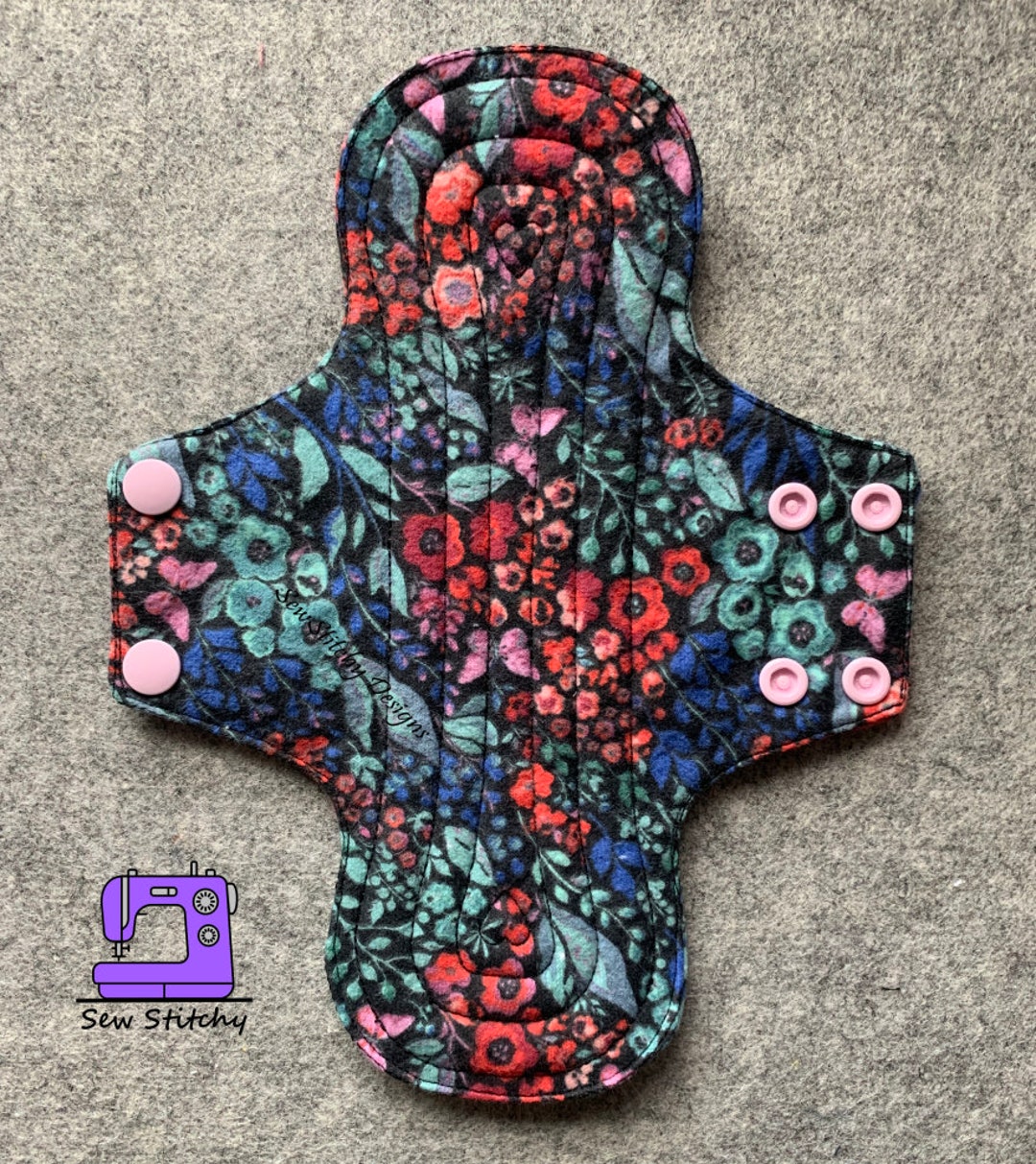 Reusable Cloth Pad - ITH Machine Embroidery Design - Etsy