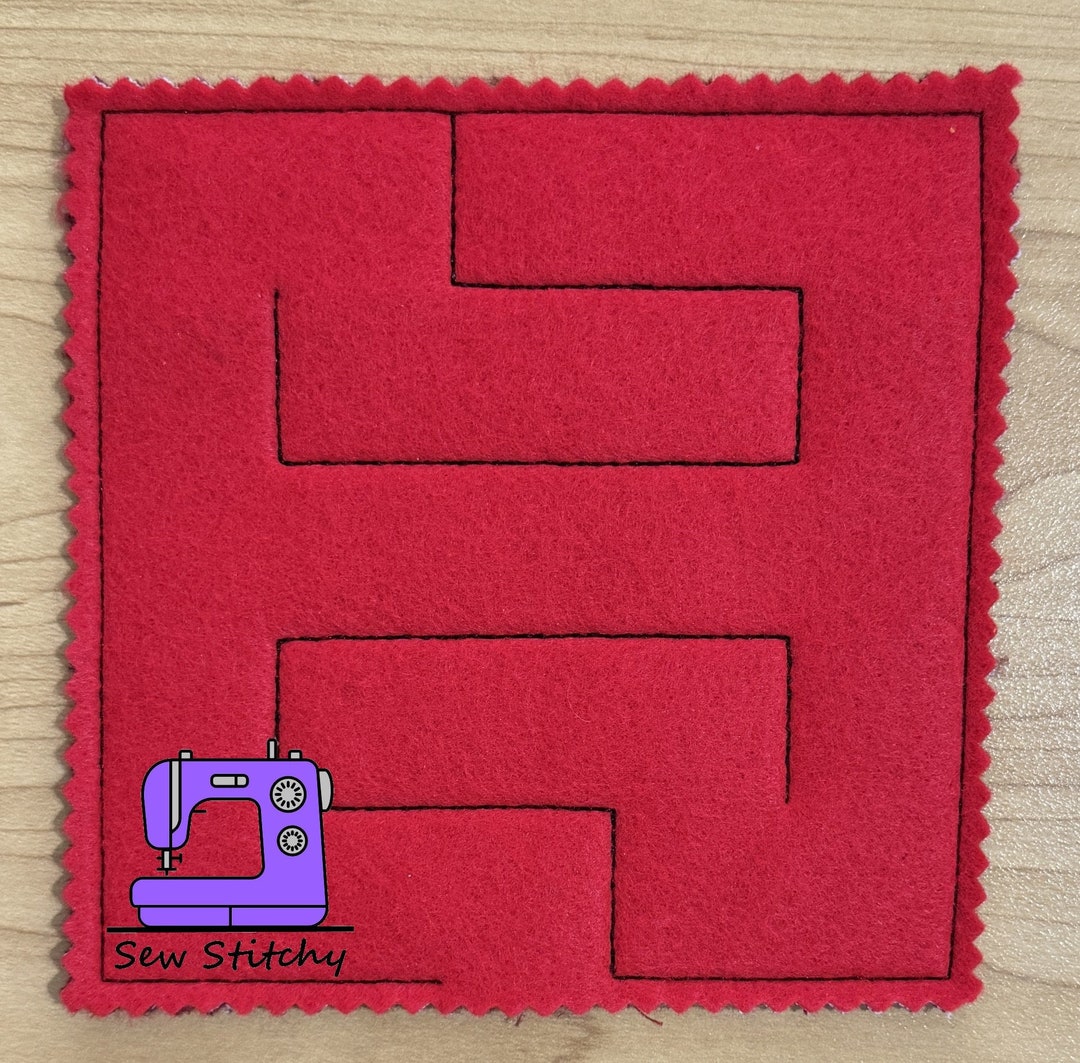 5x5 Square Fiddle Maze - Machine Embroidery Design - Etsy