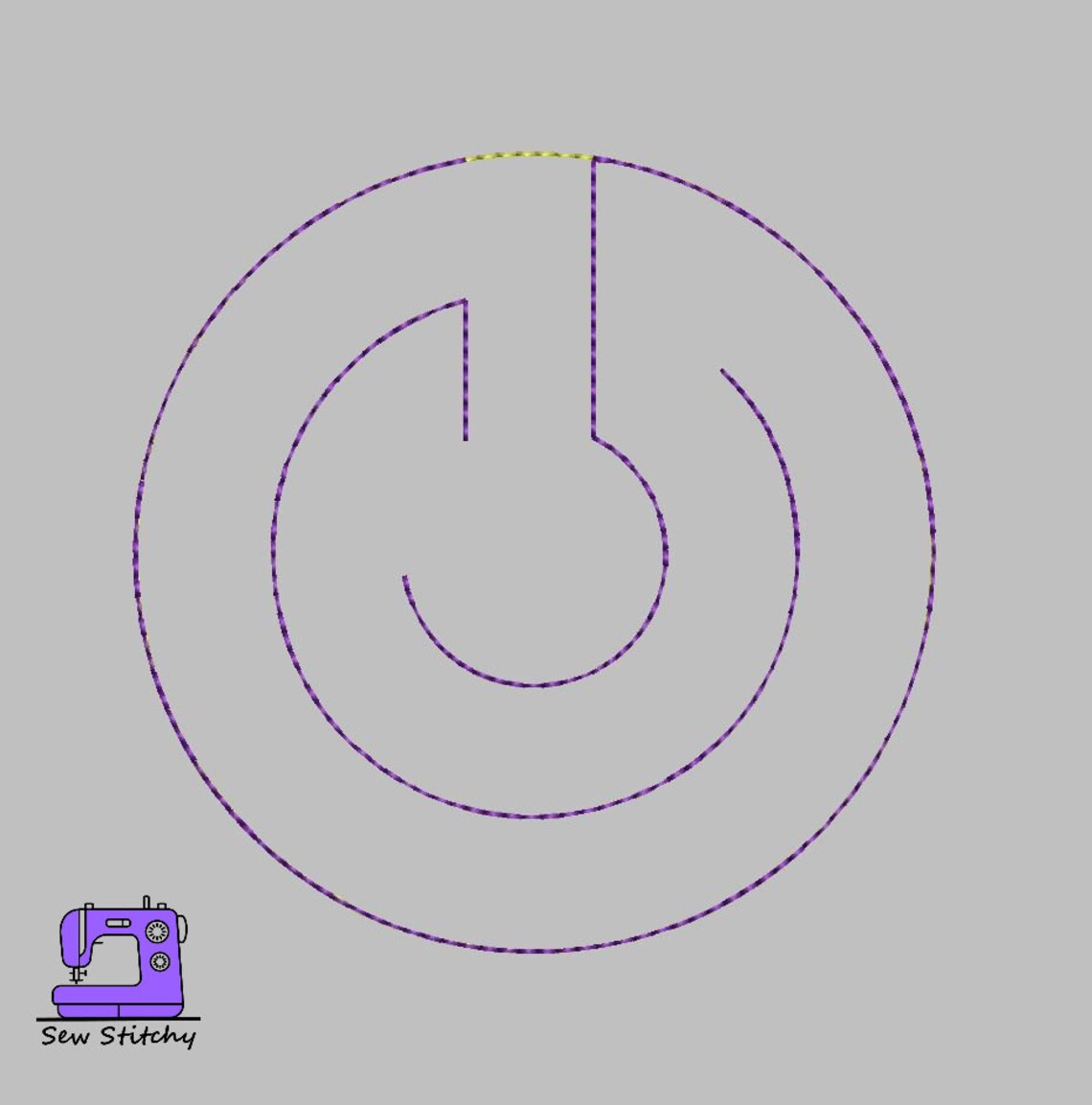 Circle Fiddle Maze - Machine Embroidery Design - Etsy