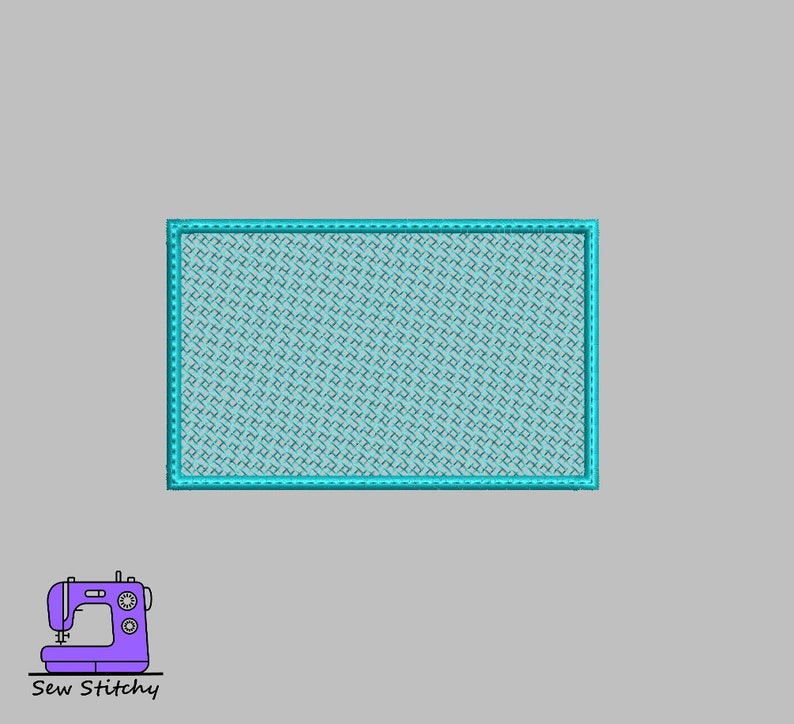 Rectangle Label Designs - 6 Different Designs - Machine Embroidery - Etsy