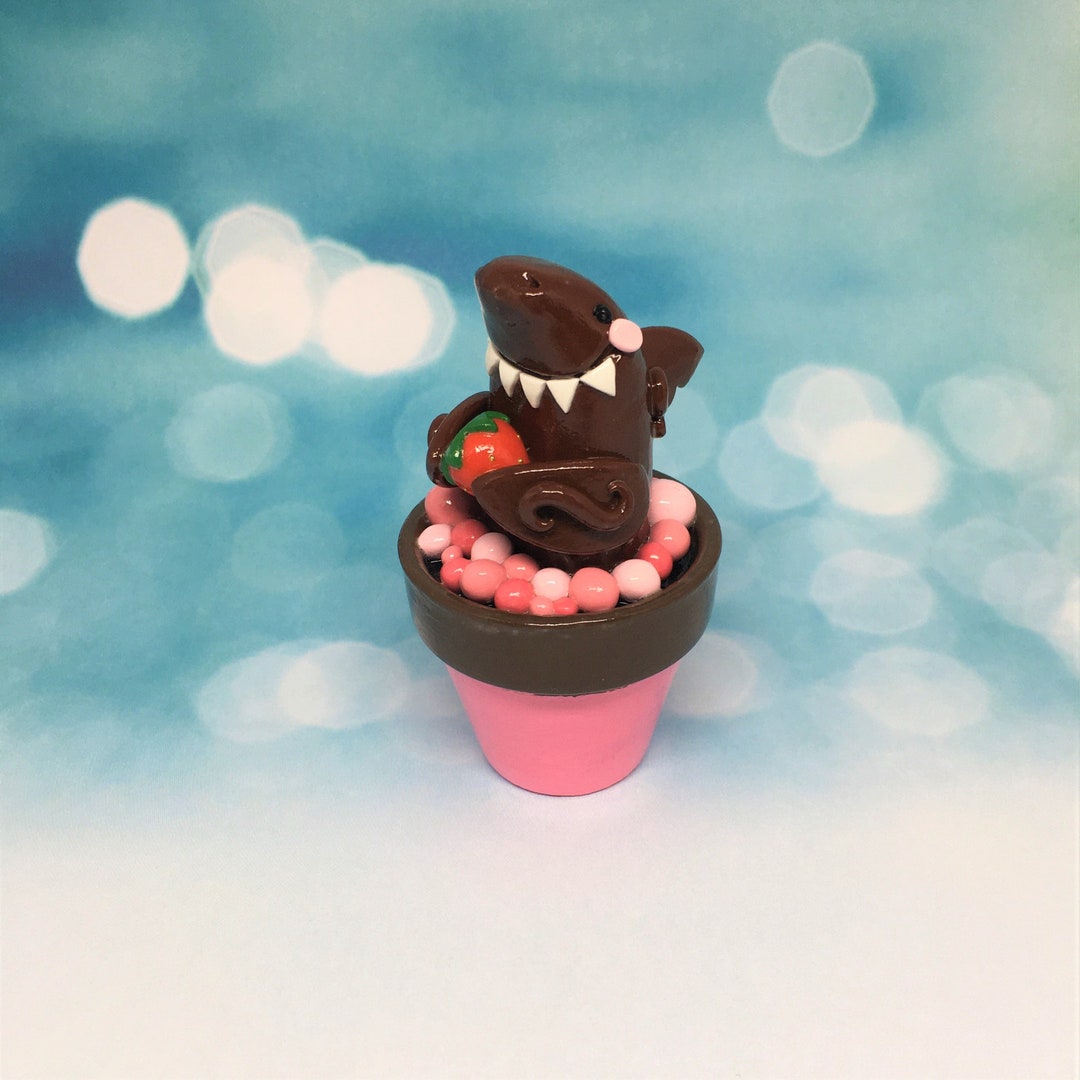 Pink Chocolate Sharkulent Sharks Chocolate OOAK Handmade - Etsy