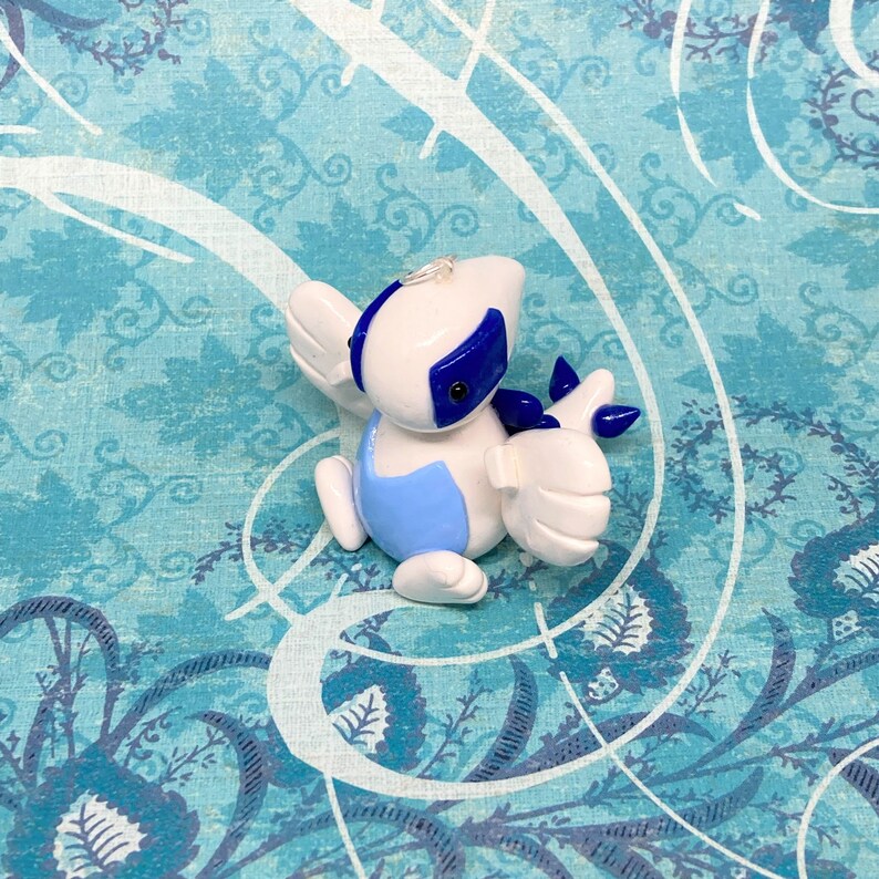 Lugia Figurine Lugia Pokemon Handmade Polymer Clay Animal - Etsy