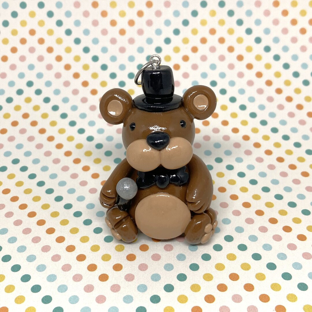 Freddy Fazbear Figure, Freddy Fazbear, FNAF Ornament, Polymer Clay ...