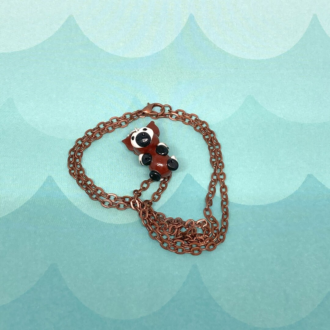 Handmade Polymer Clay Okapi Necklace, Animal Charm Jewelry - Etsy