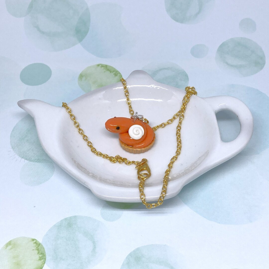 Cute Snake Necklace, Snake Jewelry, Snake Necklace, Pumpkin Pie-thon ...