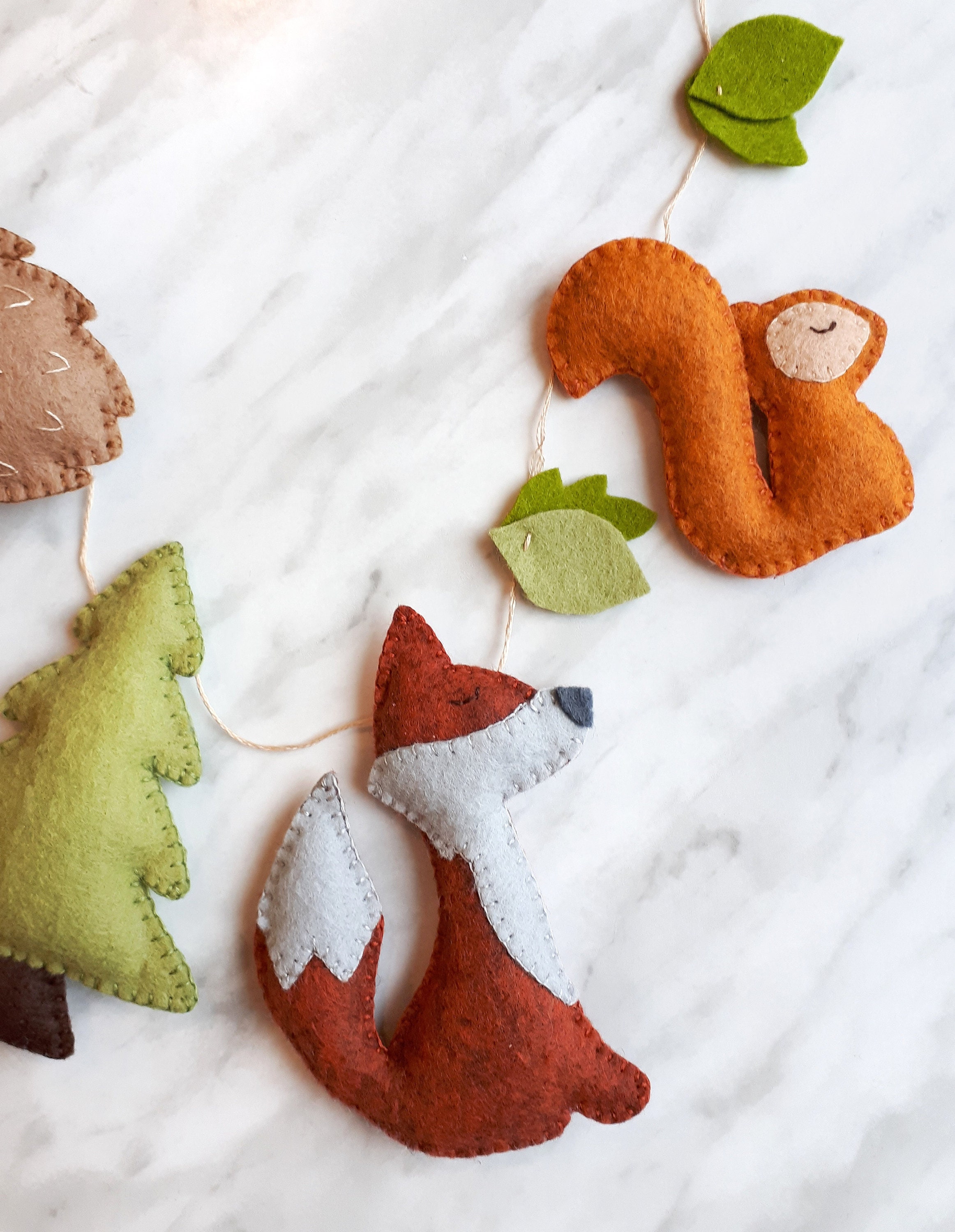Felt Woodland Animals. PDF & SVG Pattern. Felt Fox Pattern. - Etsy