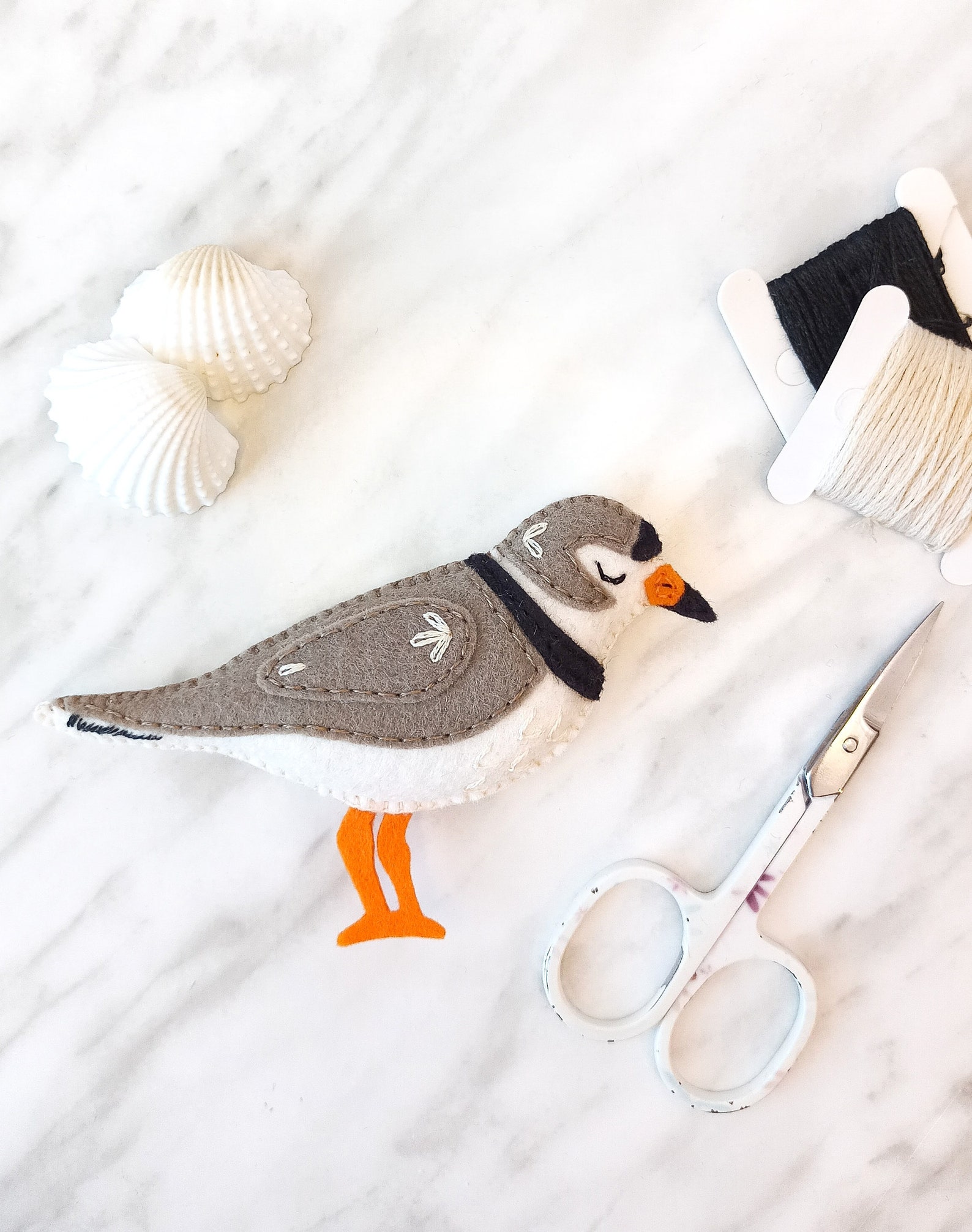 Felt Pattern Set of 3 Birds DIY Embroidered Felt Bird | Etsy