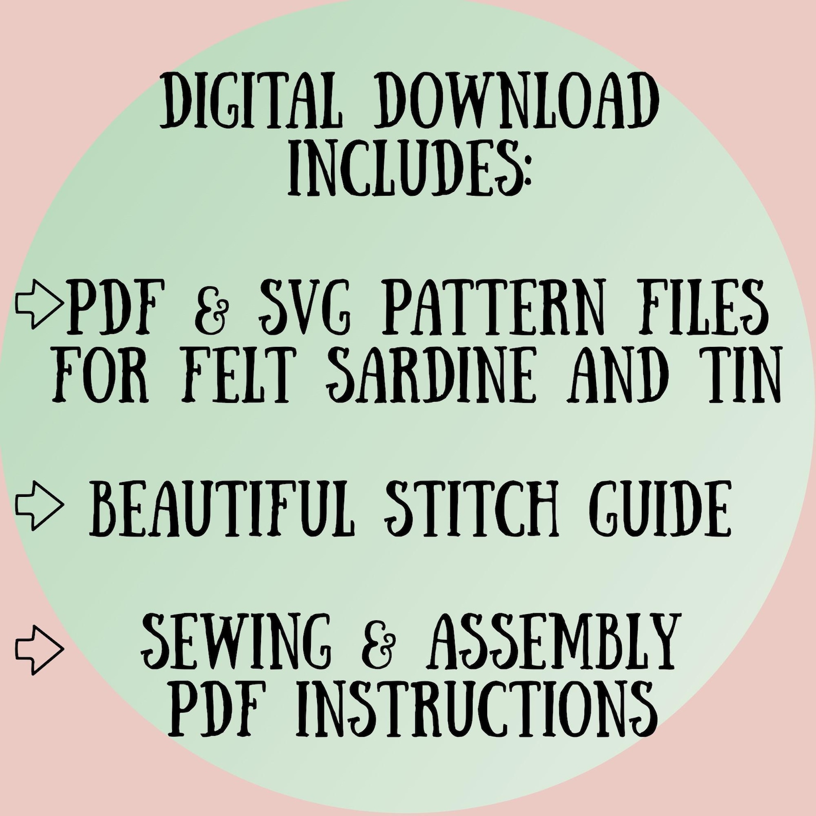 Felt Sardine Sewing Pattern PDF, Easy Felt Fish DIY, Tin of Sardines ...