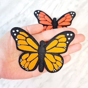 Felt Butterfly Pattern - PDF & SVG Monarch Butterfly. Hand Embroidered ...