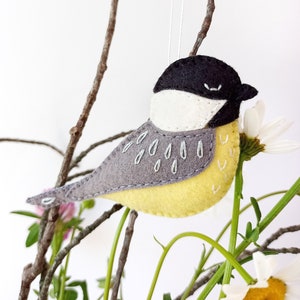 Felt Chickadee Pattern - PDF and SVG Instant Download. Embroidered Felt ...