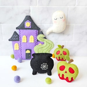 Felt Halloween Sewing Patterns - Set of 5 PDF & SVG Digital Download ...