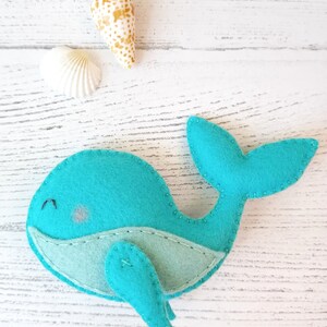 PDF Felt Pattern - Whale Plushie Pattern. Felt Animal Sewing Pattern ...