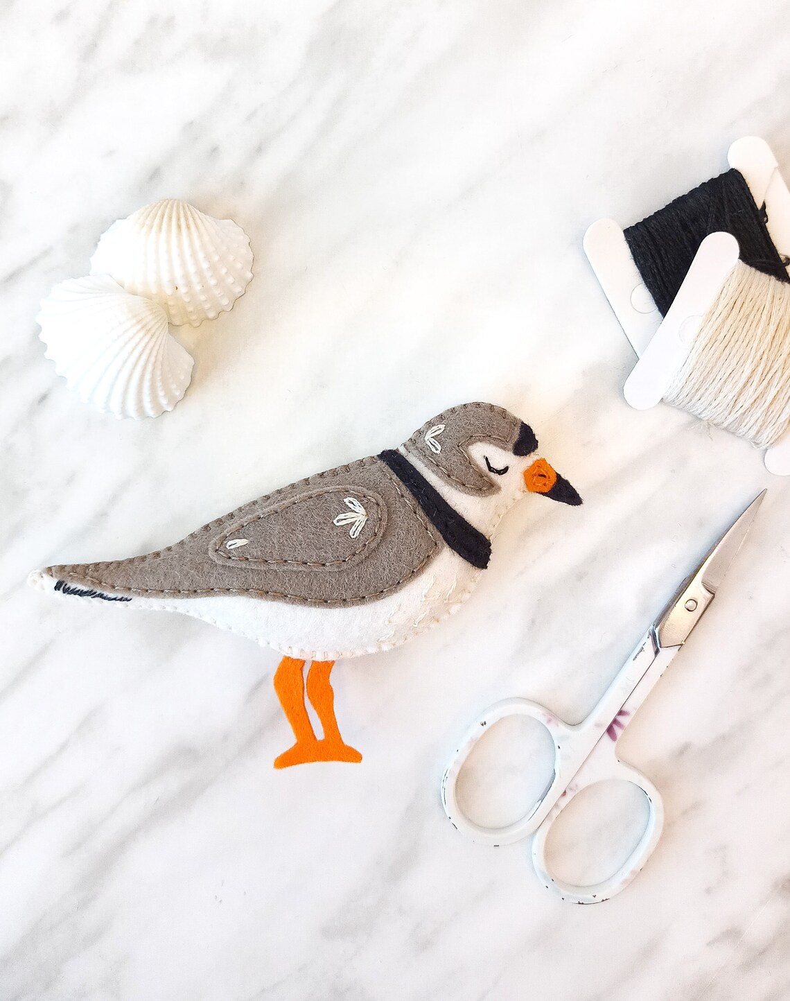 PDF Pattern Felt Piping Plover Felt Bird Pattern Bird | Etsy