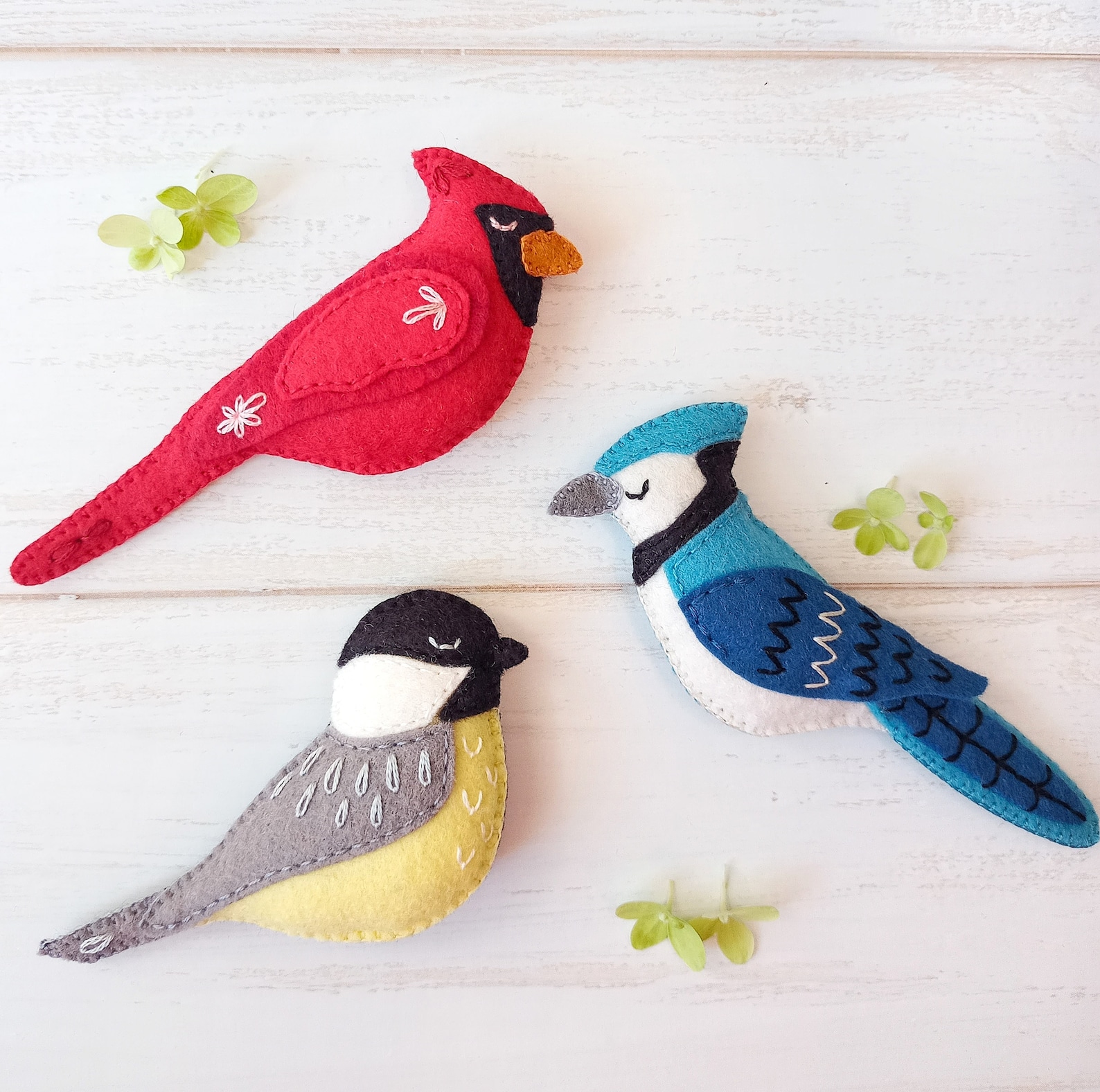 Set of 5 Felt Bird Patterns PDF Sewing Pattern Set Printable - Etsy