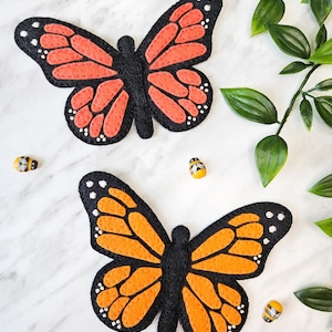Felt Butterfly Pattern - PDF & SVG Monarch Butterfly. Hand Embroidered ...